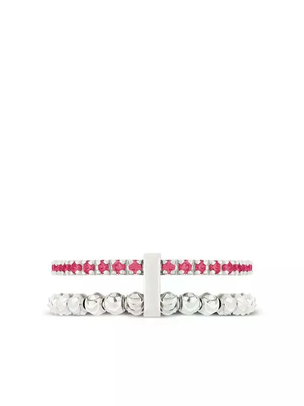 OFFICINA BERNARDI 18kt White Gold Moon Eden Ruby Ring