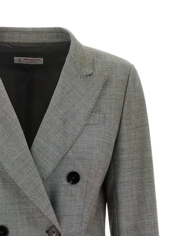 Alberto Biani Double-breasted Grisaille Blazer