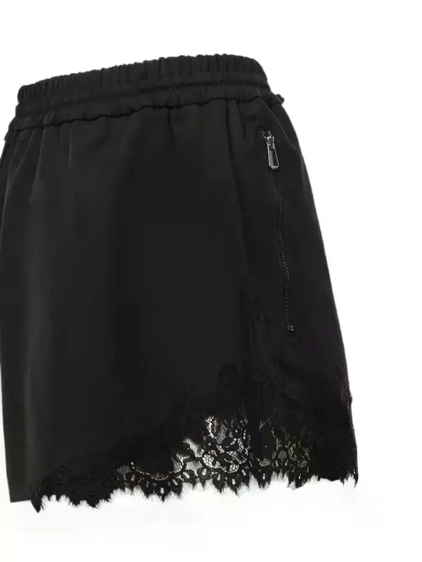 Pinko Lace-trim Drawstring Shorts