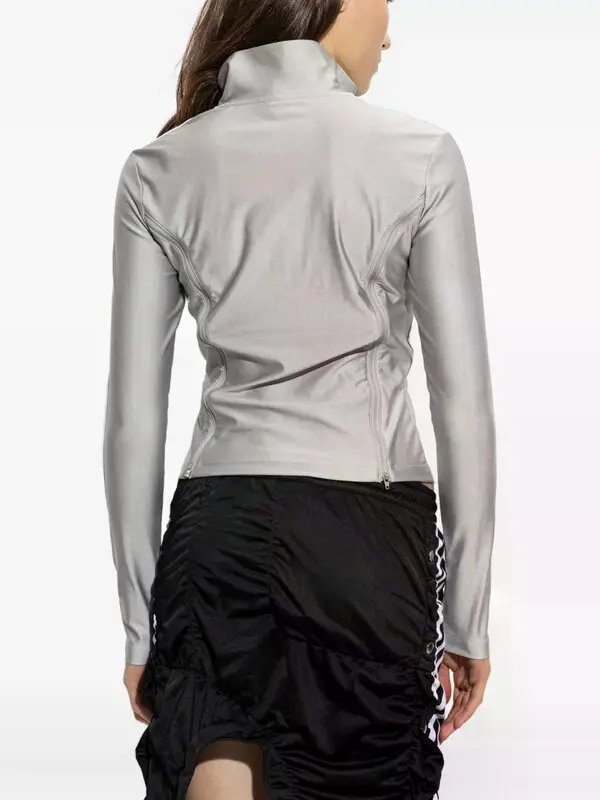Adidas Logo-print Zip-up Sweatshirt