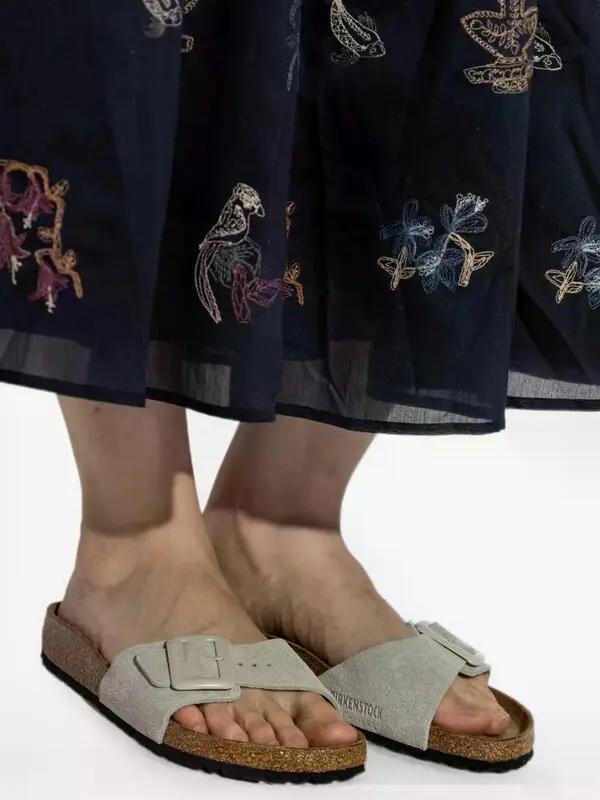 BIRKENSTOCK Madrid Buckle Suede Slides