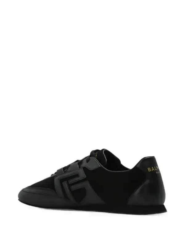 Balmain Logo-patch Leather Sneakers