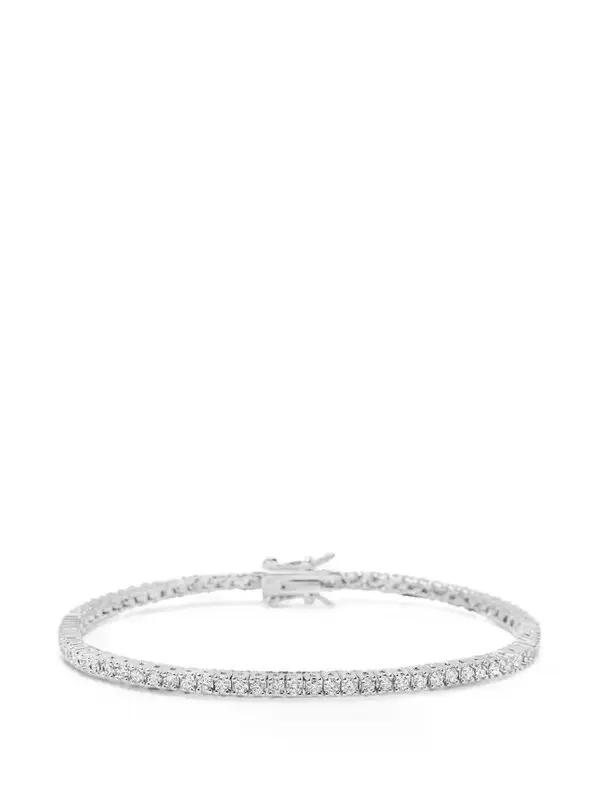 NIALAYA JEWELRY Embellished Cubic Zirconia Tennis Bracelet - Silver