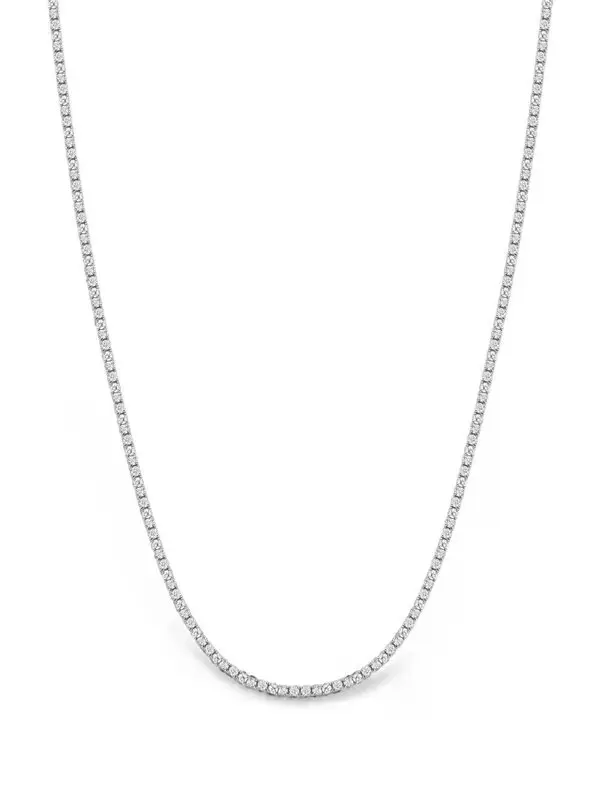 NIALAYA JEWELRY Mini Tennis Necklace - Silver