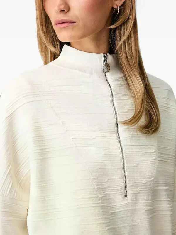 Joseph Ribkoff Textured Quarter-zip Sweatshirt