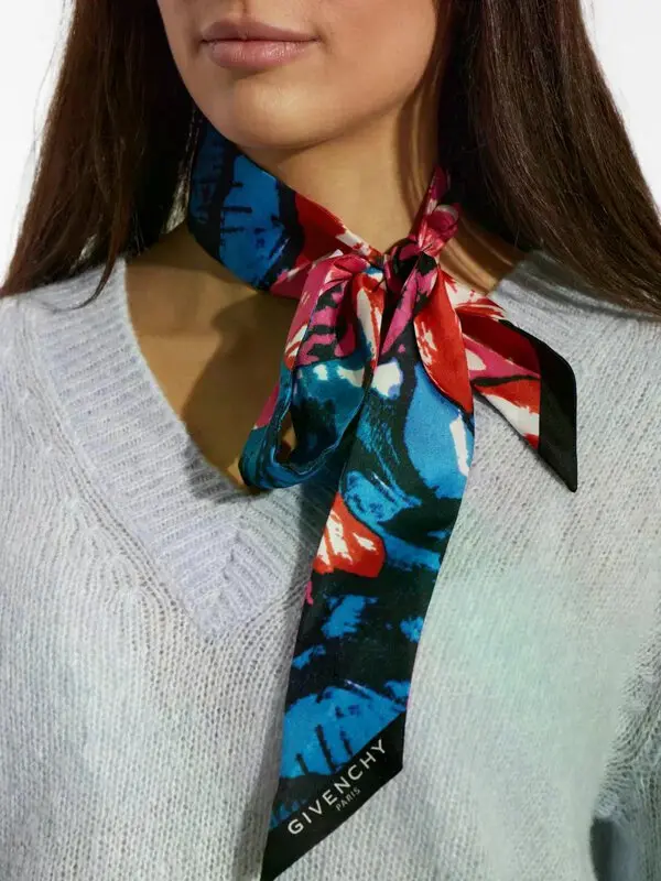 Givenchy Abstract-print Silk Scarf