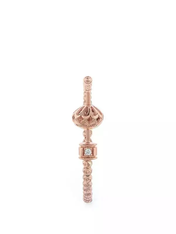 OFFICINA BERNARDI Medium Moon Diamond Hoop Earrings