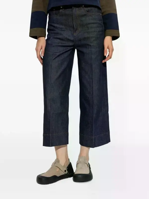 A.p.c. Thelma Cropped Wide-leg Jeans