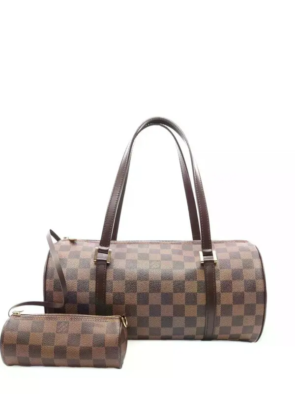 LOUIS VUITTON 2005 30 Papillon Damier Ébène Holdall Bag - Brown