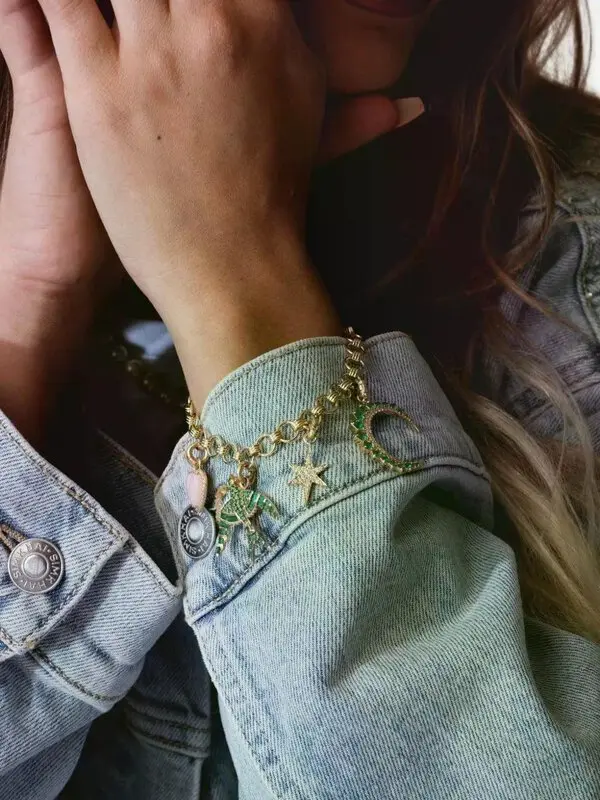 STORROW JEWELRY 14k Yellow Charm Bracelet