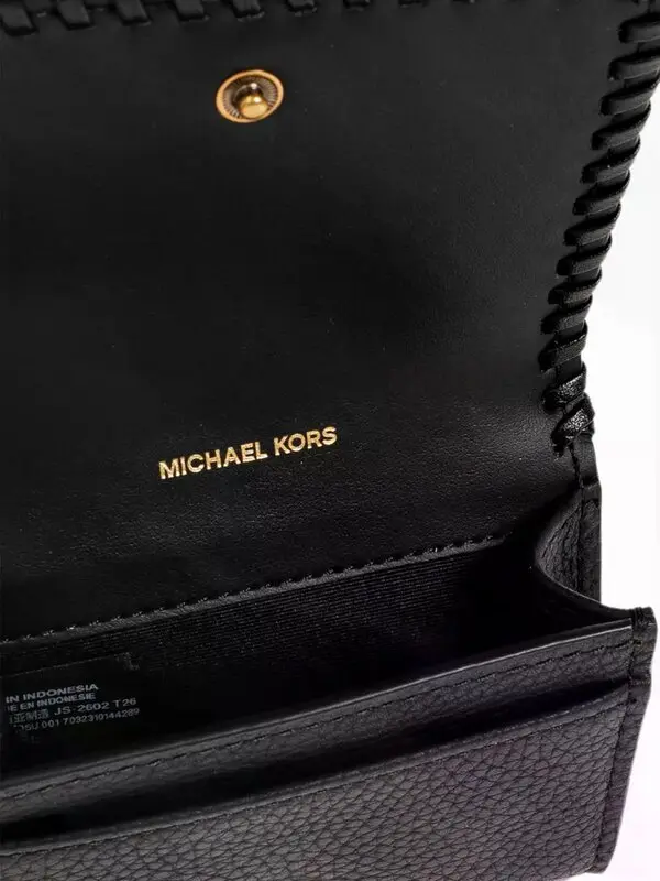 Michael Kors Whipstitch Logo-plaque Card Holder