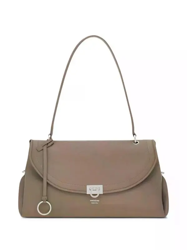 FERRAGAMO Sofia Leather Shoulder Bag