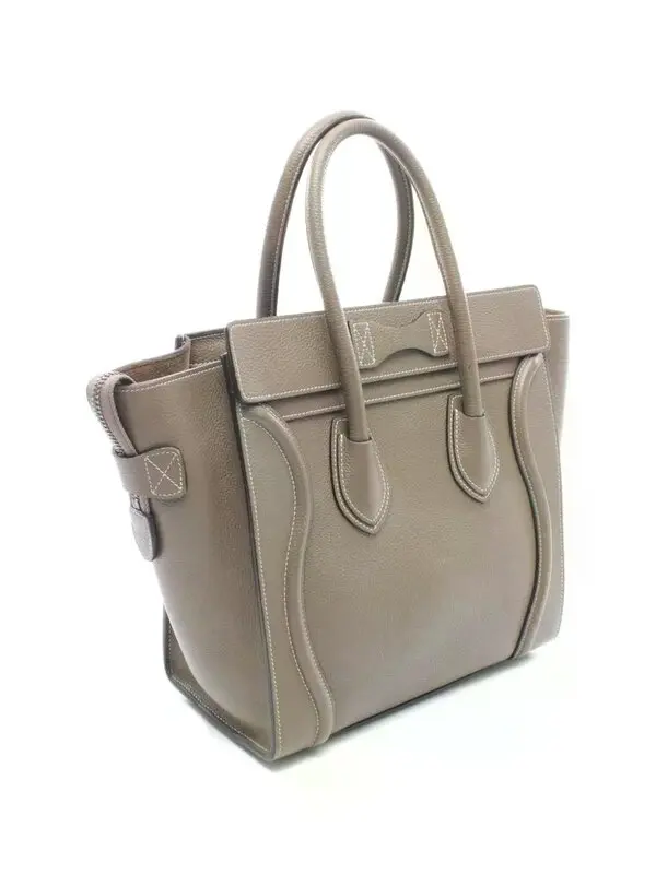Celine Micro Luggage Tote Bag - Grey