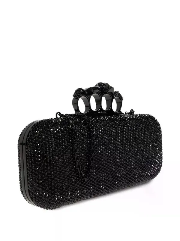 Alexander McQueen Knuckle Crystal-embellished Clutch Bag