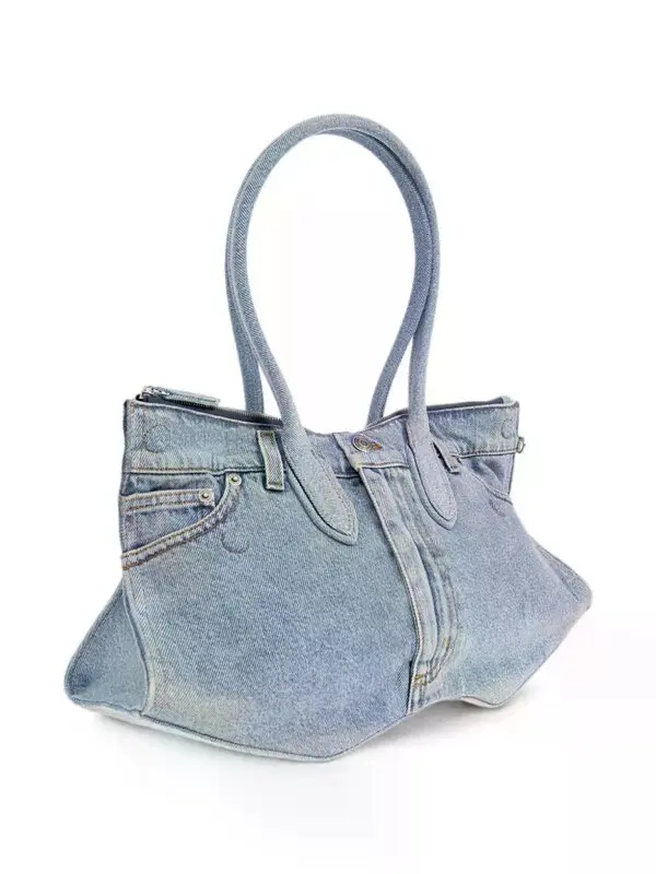 Alexander McQueen Manta Bag Manta Denim Shoulder Bag
