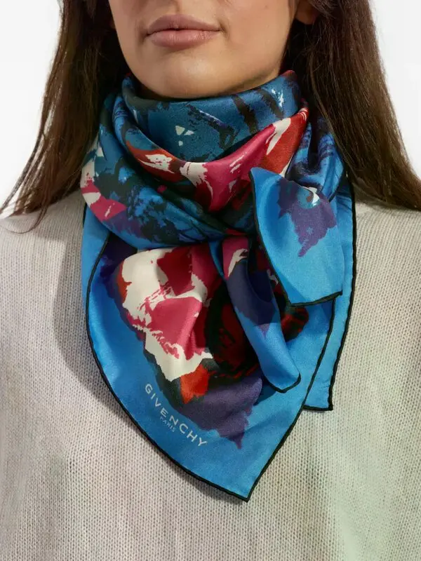 Givenchy Floral-print Silk Scarf