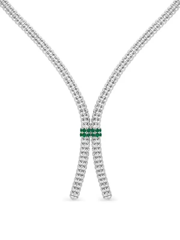 OFFICINA BERNARDI Enigma S Diamond And Emerald Necklace