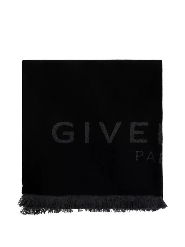 Givenchy Logo-print Frayed Scarf