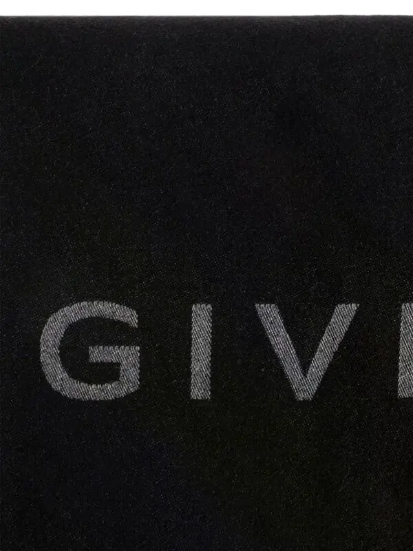 Givenchy Logo-print Frayed Scarf