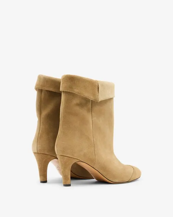 Isabel Marant Étoile Eldra Fold-over Suede Boots - Taupe