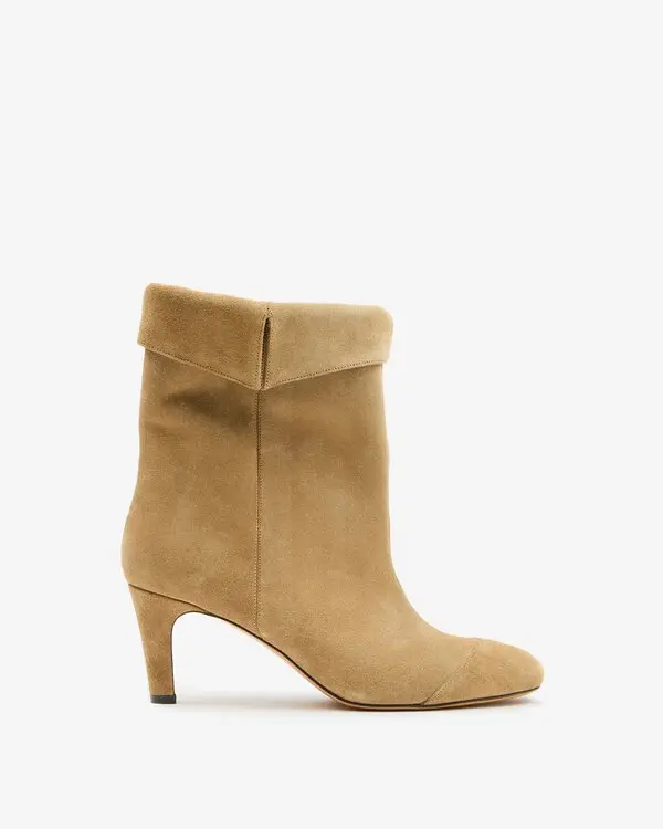 Isabel Marant Étoile Eldra Fold-over Suede Boots - Taupe