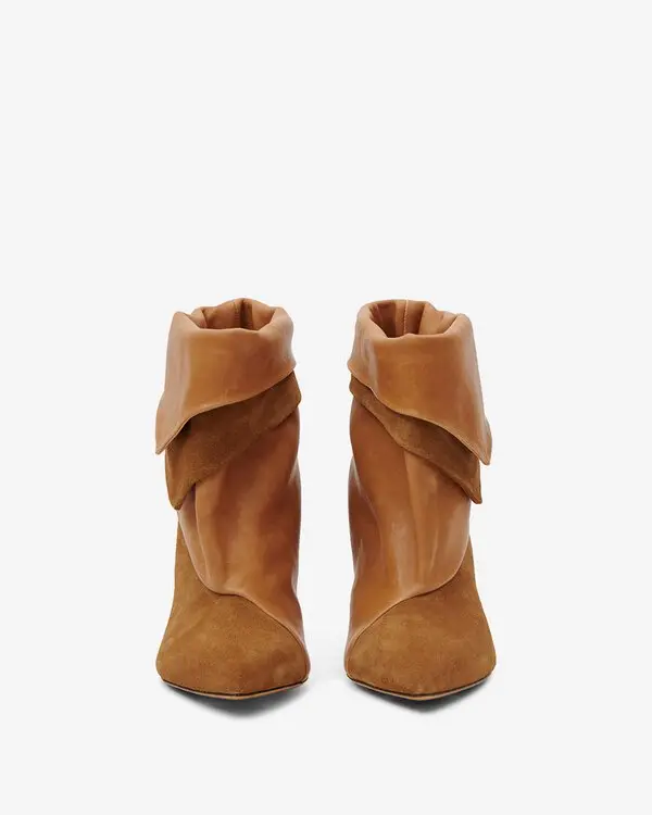 Isabel Marant Étoile Lyone" Suede And Leather Boots - Cognac