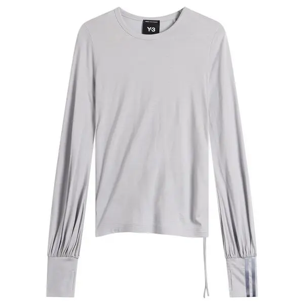 Y3 Chince Drape Long Sleeve Top