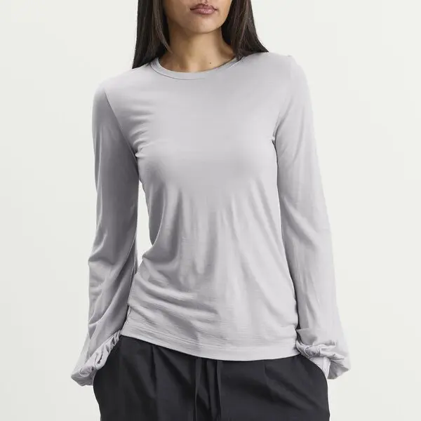 Y3 Chince Drape Long Sleeve Top