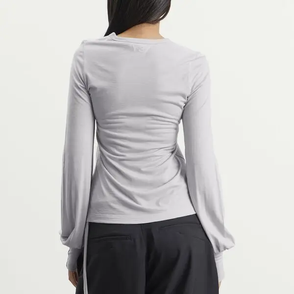 Y3 Chince Drape Long Sleeve Top