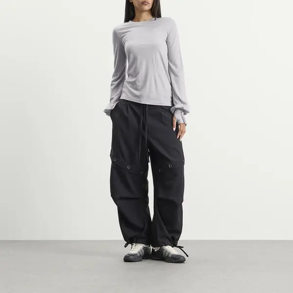 Y3 Chince Drape Long Sleeve Top