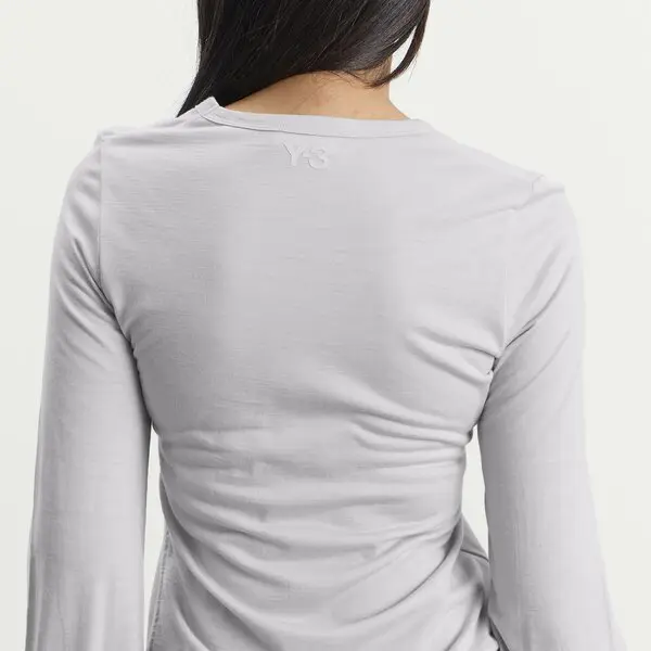 Y3 Chince Drape Long Sleeve Top