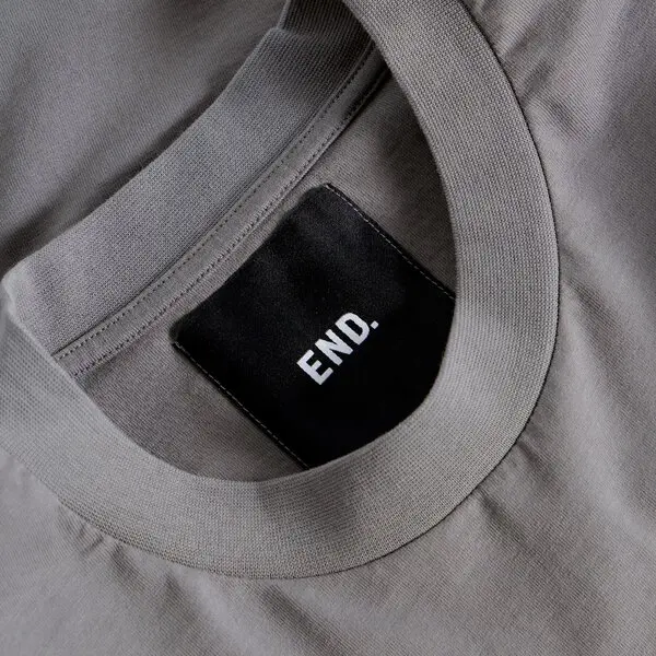 END. Sparks" Graphic Print T-shirt - Grey