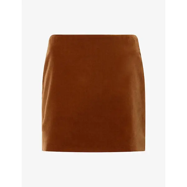BLAZÉ MILANO High-rise Cotton Mini Skirt