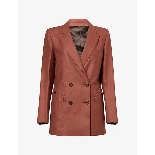 BLAZÉ MILANO Double-breasted Virgin Wool And Cashmere-blend Blazer