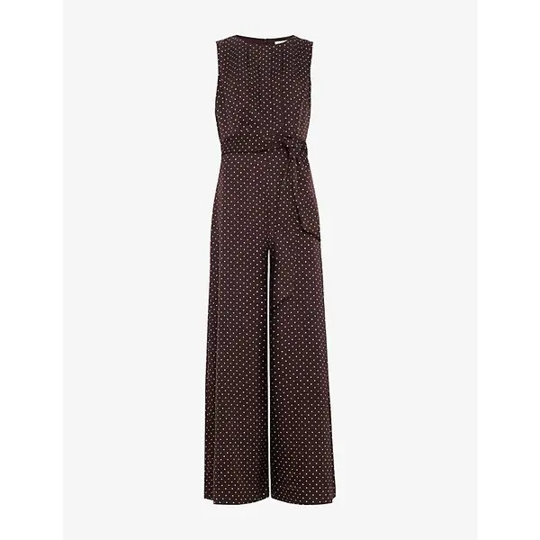 PHASE EIGHT Janine Spot-print Woven Jumpsuit