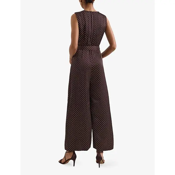 PHASE EIGHT Janine Spot-print Woven Jumpsuit