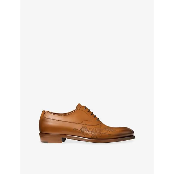 JIMMY CHOO Vintage Leather Lace-up Shoes