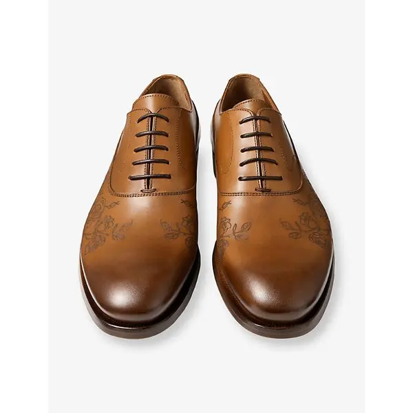JIMMY CHOO Vintage Leather Lace-up Shoes