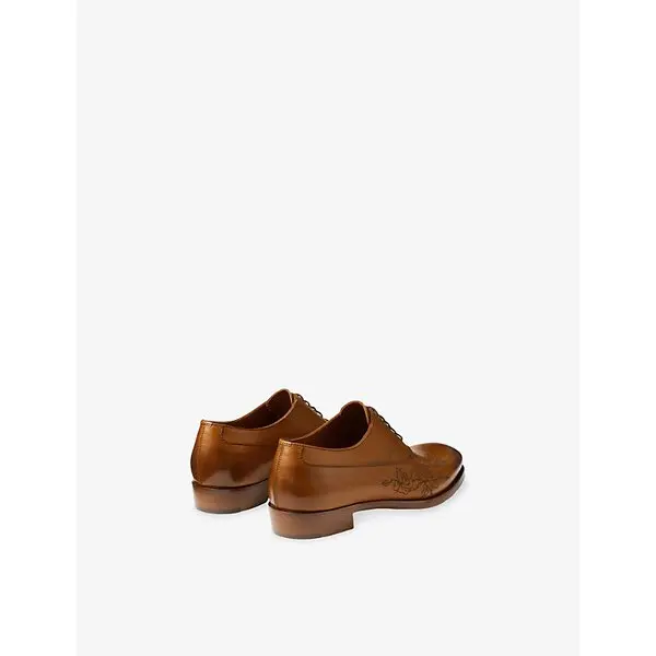 JIMMY CHOO Vintage Leather Lace-up Shoes