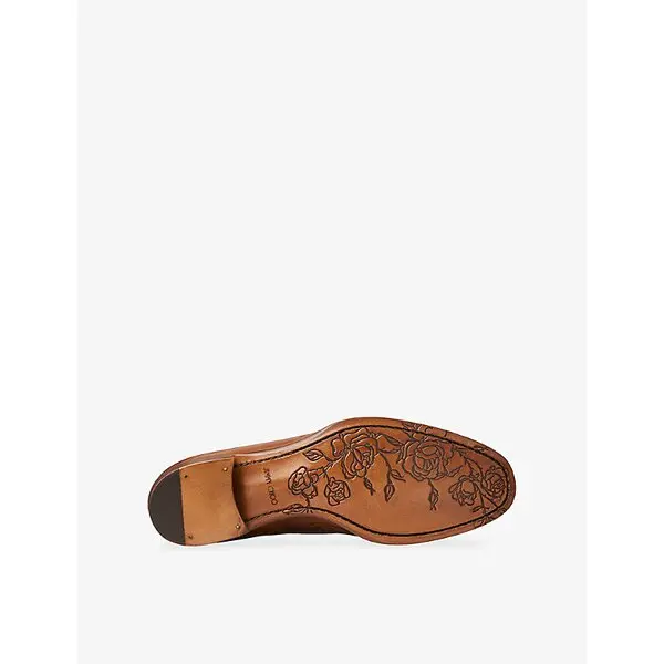 JIMMY CHOO Vintage Leather Lace-up Shoes