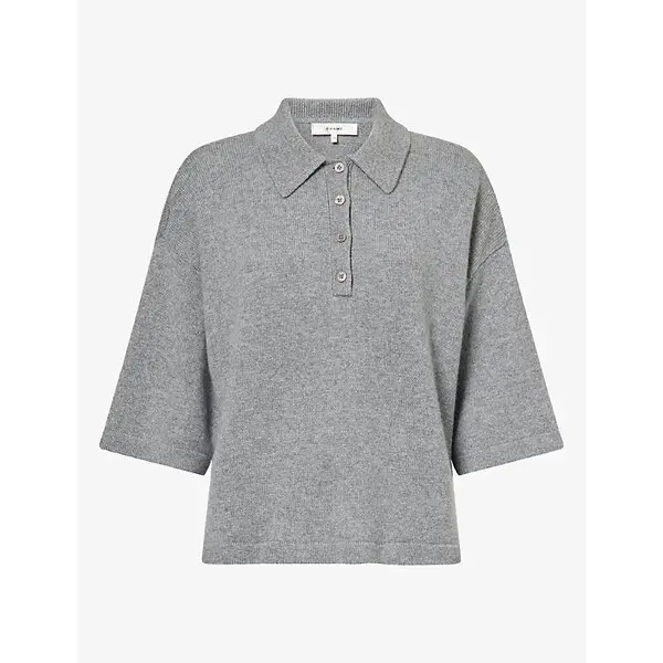 FRAME Relaxed-fit Cashmere Polo Shirt