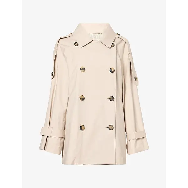 Max Mara Double-breasted Cotton-twill Trench Coat