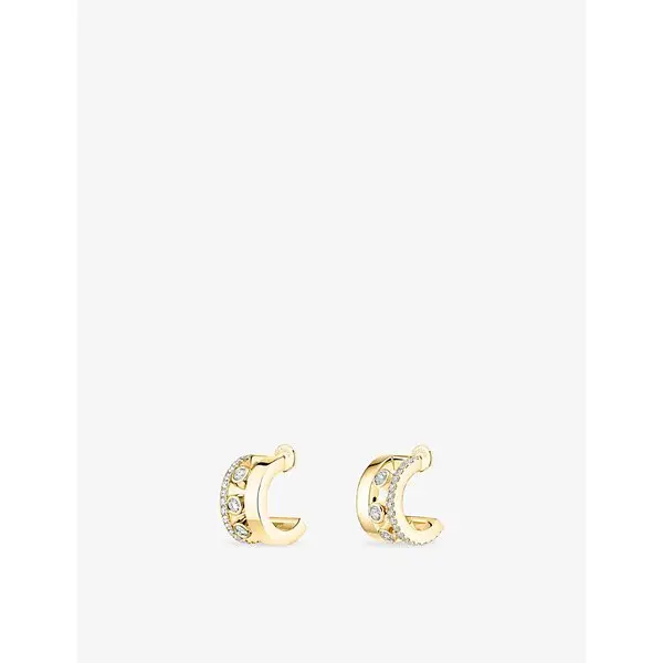 Messika Move Romane 18ct -gold And 0.27ct Diamond Earrings - Yellow