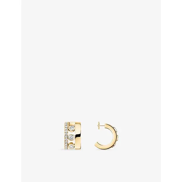 Messika Move Romane 18ct Gold Diamond Earrings