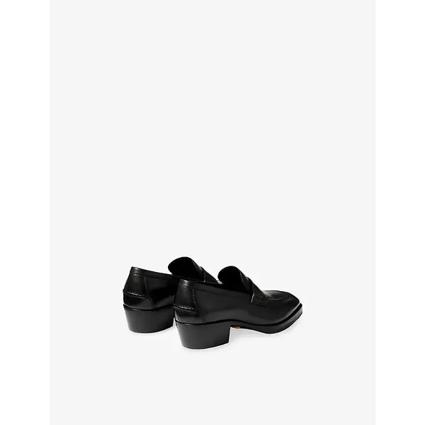 JIMMY CHOO Wilder Leather Loafers