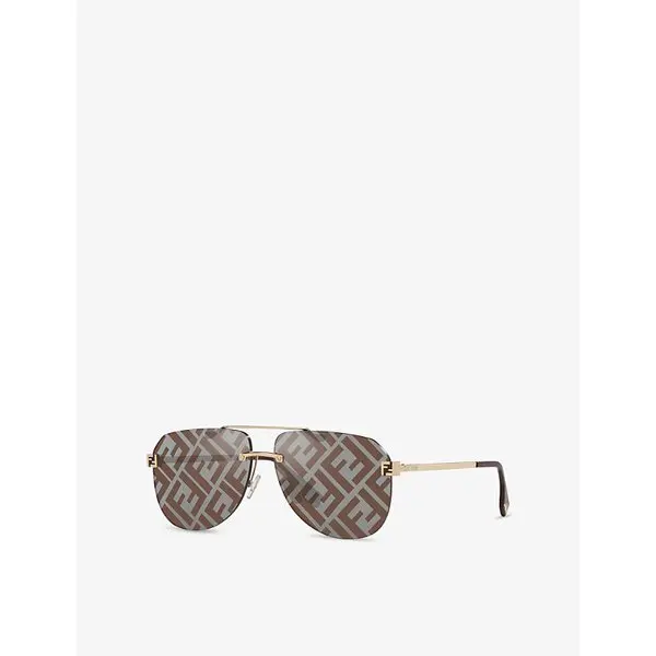 Fendi Sky Metal Aviator Sunglasses