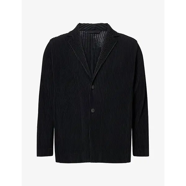 Issey Miyake Basics Single-breasted Knitted Blazer