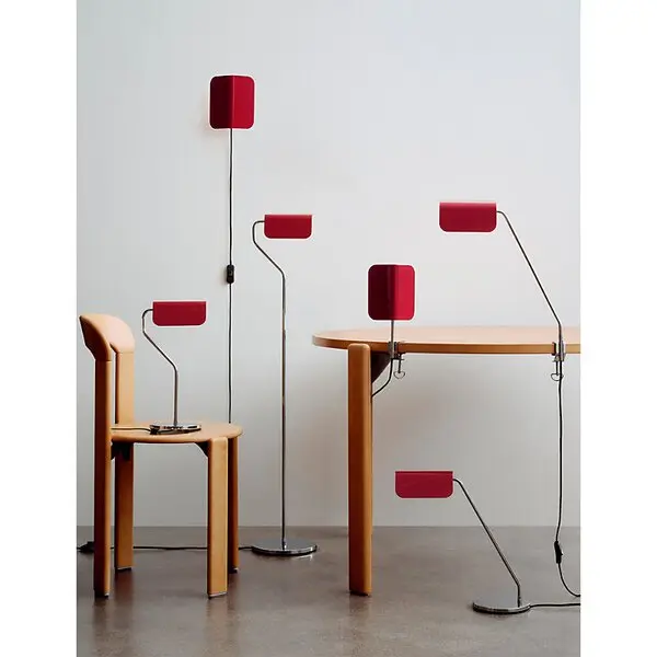 HAY Apex Plated-brass Table Lamp 38cm - Maroon Red