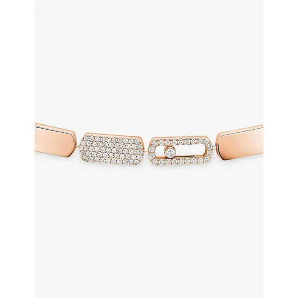 Messika 18ct Rose Gold And Diamond Necklace