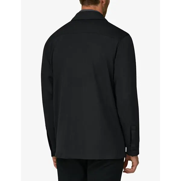 Boggi Milano Collared Stretch-cotton Jacket